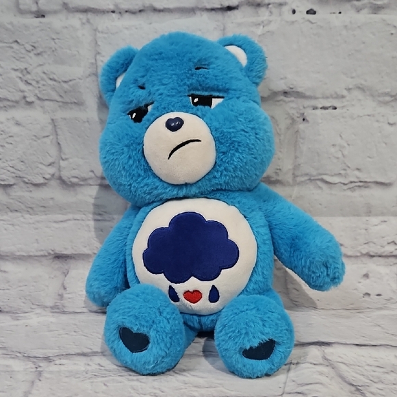 Care Bears | Toys | Care Bears Grumpy Bear Blue Plush With Cloud Design ...